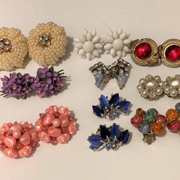 1950s Clip Earrings - Etsy
