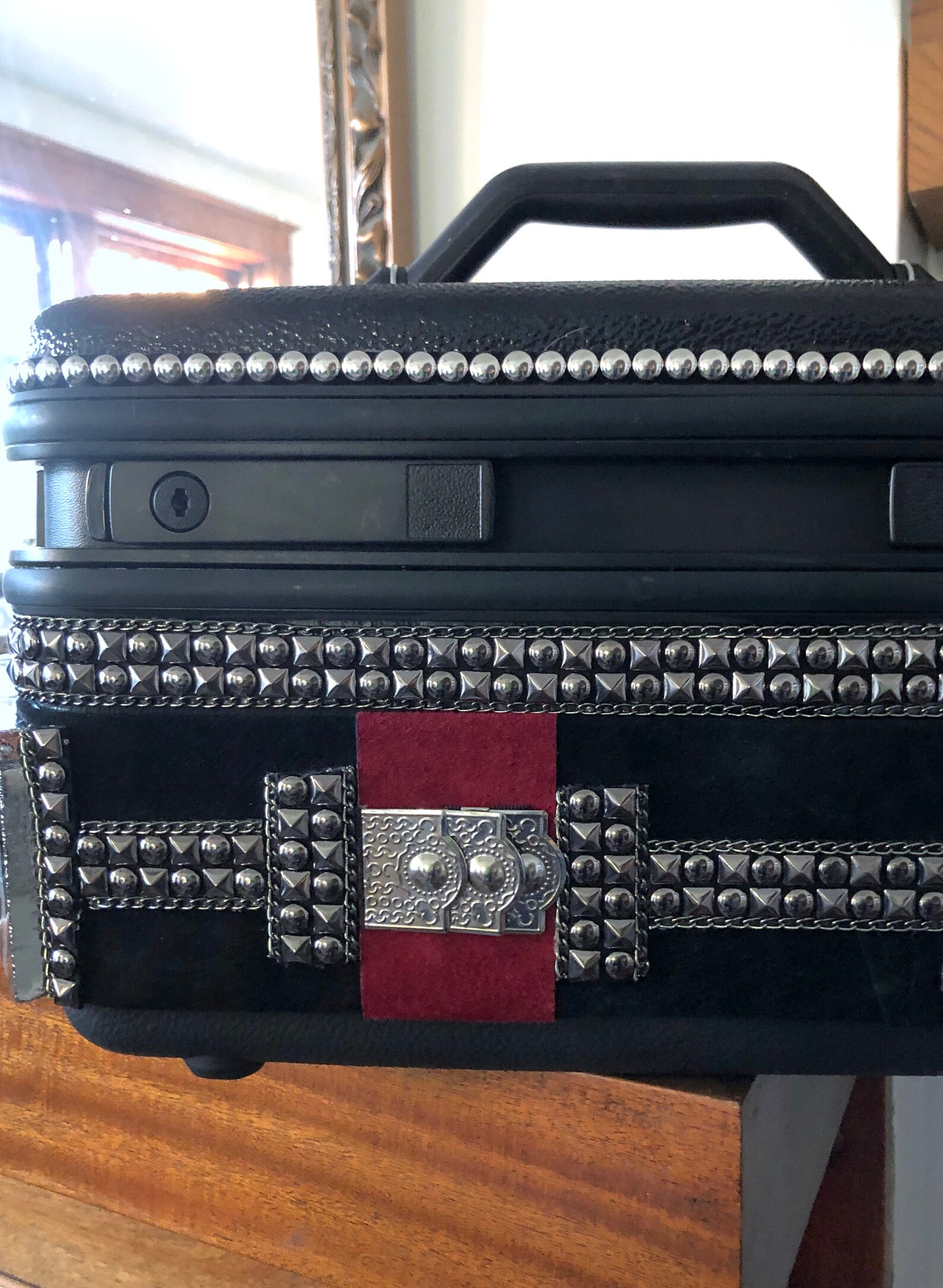 Train Case With Key//charro Style//know WHERE Fast//hand | Etsy