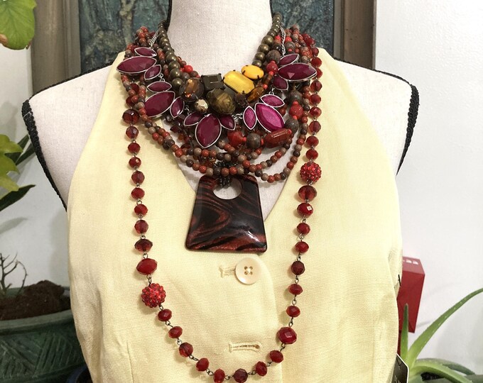 7, Layered Necklaces, Boho, Chunky,necklaces, Statement Necklace ...