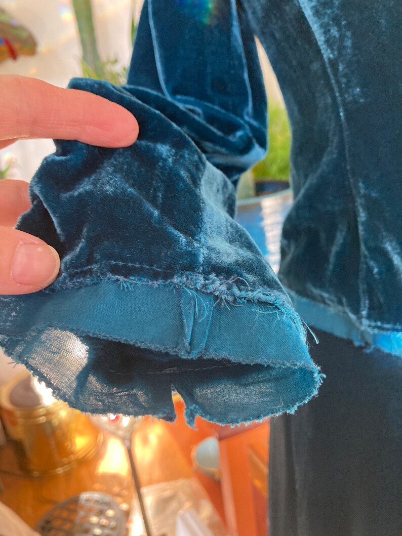 Velvet Jacket: Size 8 - TEAL - Etsy