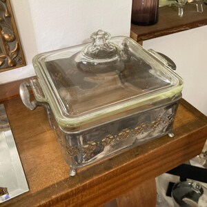 Antique PYREX Casserole, 1920s, Square, in Cradle - Etsy