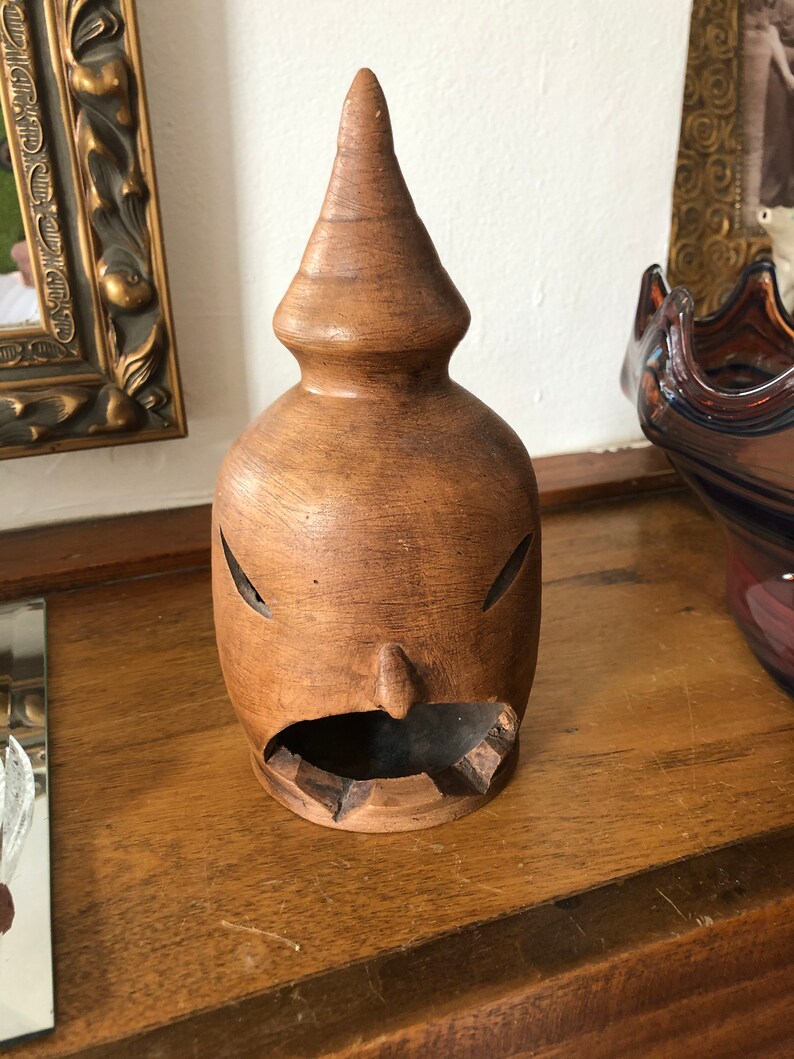 Oaxaca Mexico Pottery Lantern Face// Pottery Head//mexican - Etsy