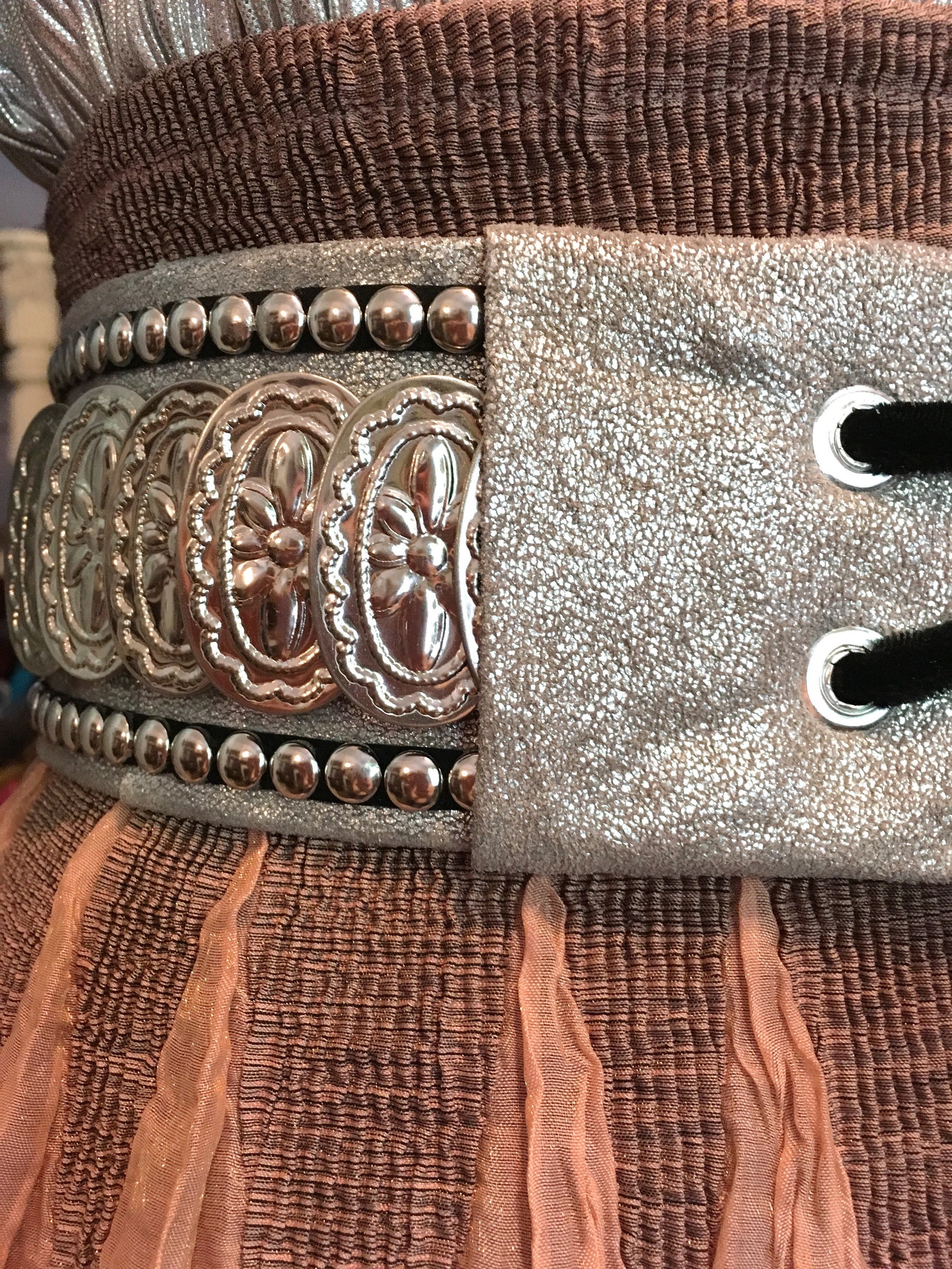 Silver Concho Leather Belt//hip Belt// Charro Style Belt// - Etsy