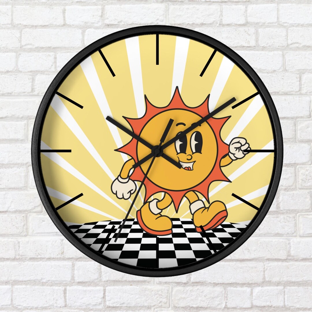 Sun Wall Clock, Sunshine Classroom Decor, Fun Wall Clock, Ray of ...