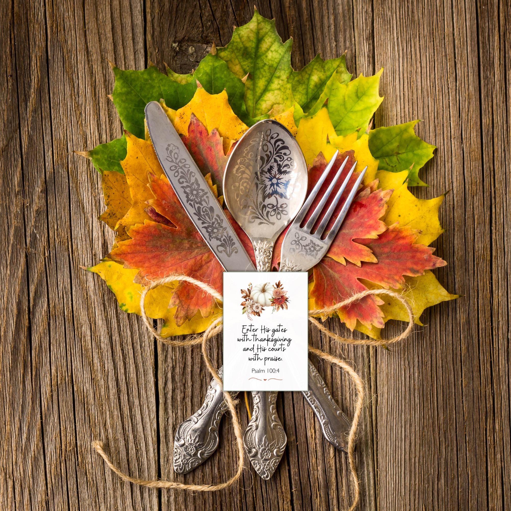 Digital Thanksgiving Floral Bible Verse Card, Faith Inspired Gratitude ...