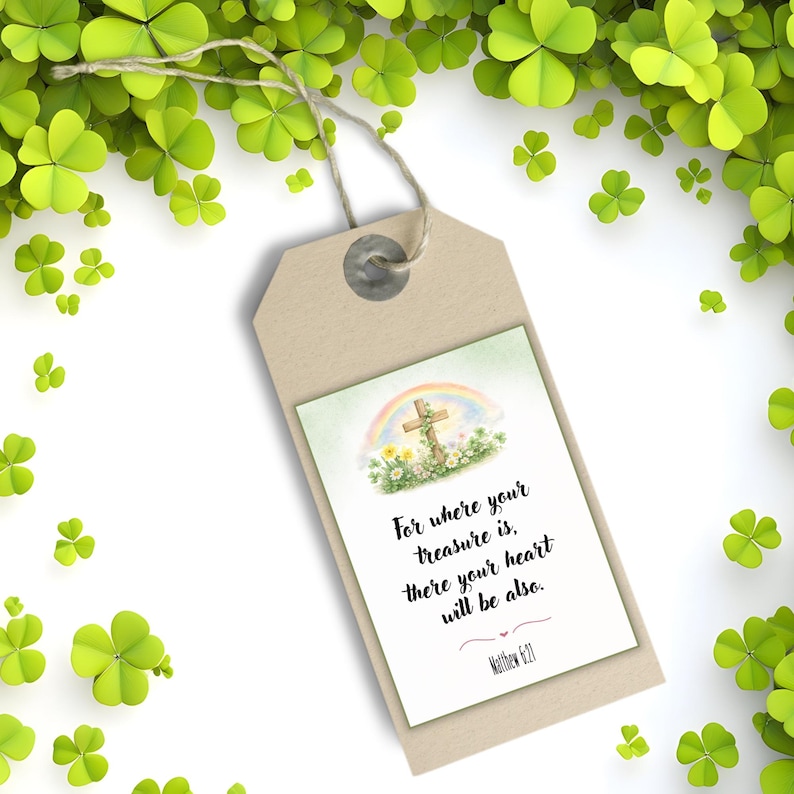 Digital Saint Patricks Day Bible Verse Cards, Spring Printable ...