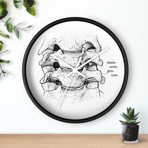 Spinal Cord Wall Clock, Chiropractic Gift, Future Chiropractor ...