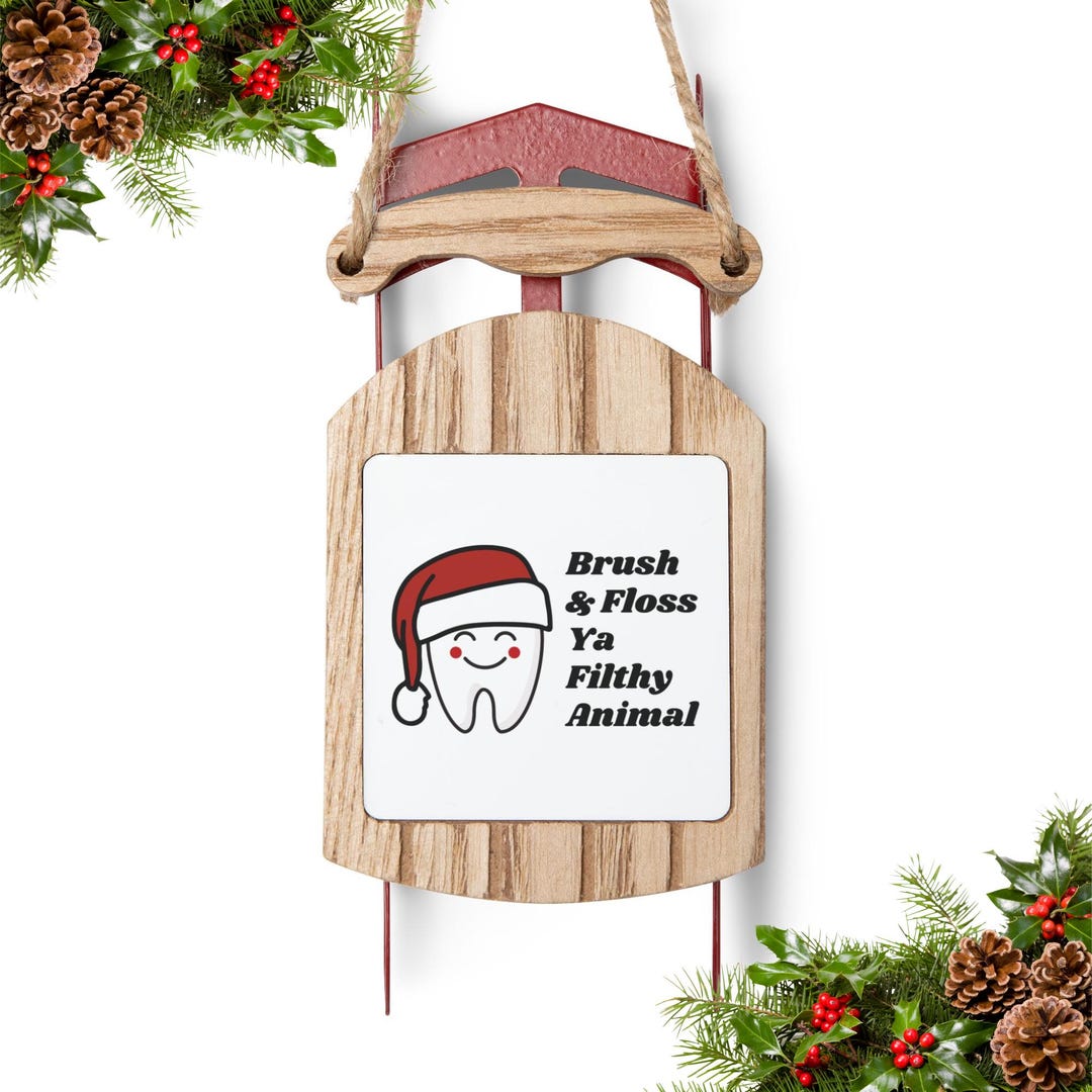 Brush Floss, Ya Filthy Animal, Retired Dentist, Dental Themed Gift ...