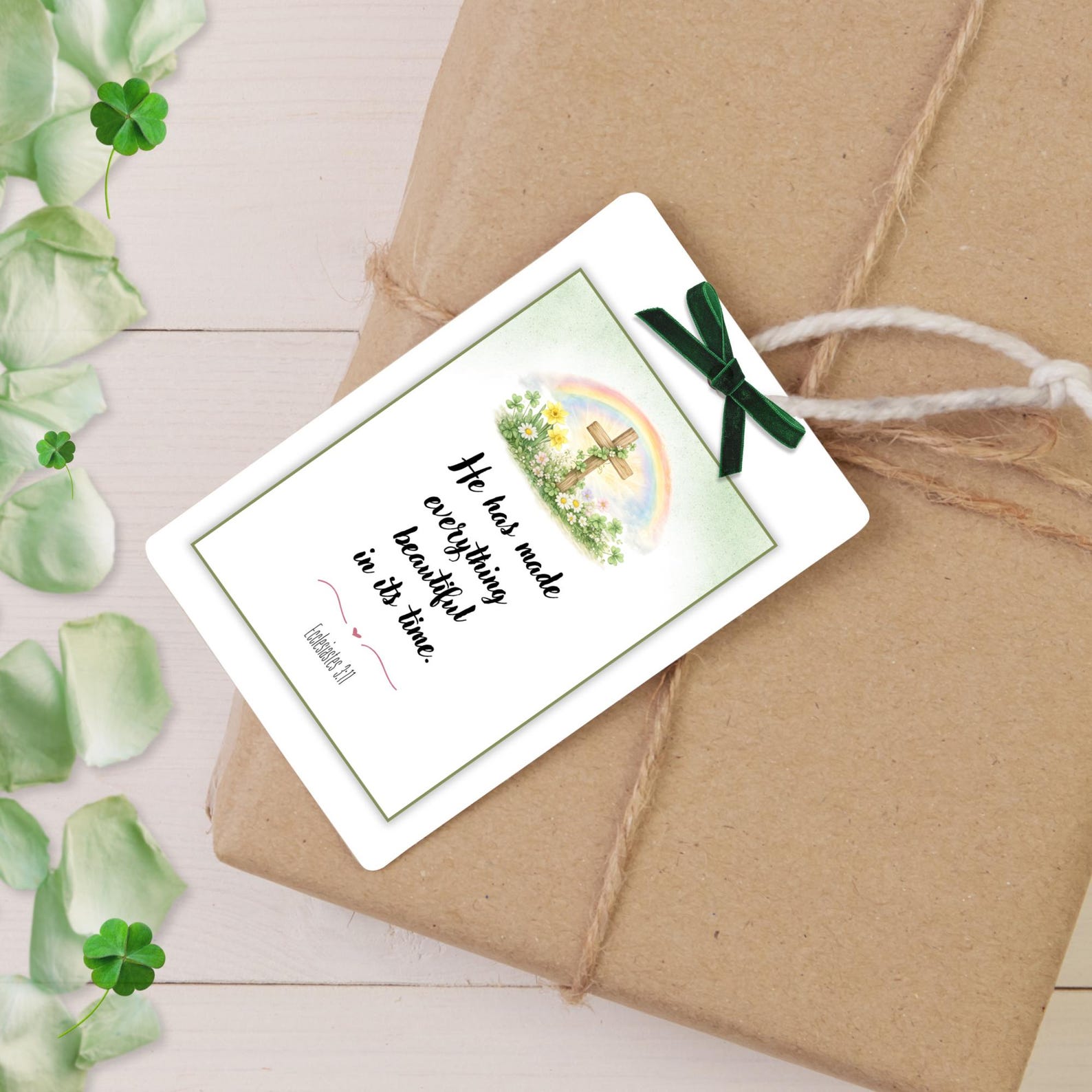 Digital Saint Patricks Day Bible Verse Cards, Spring Printable ...