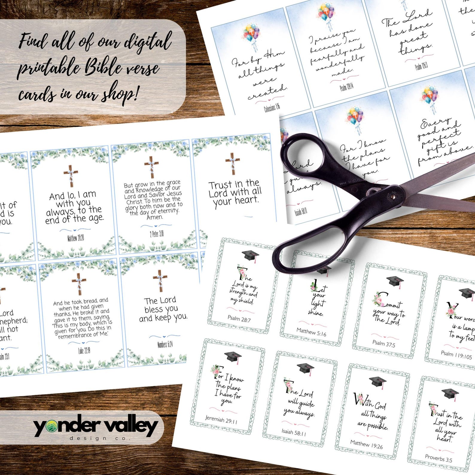 Digital Saint Patricks Day Bible Verse Cards, Spring Printable ...
