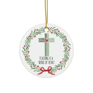 Sunday School Teacher Ornament, Christian Teacher Appreciation ...