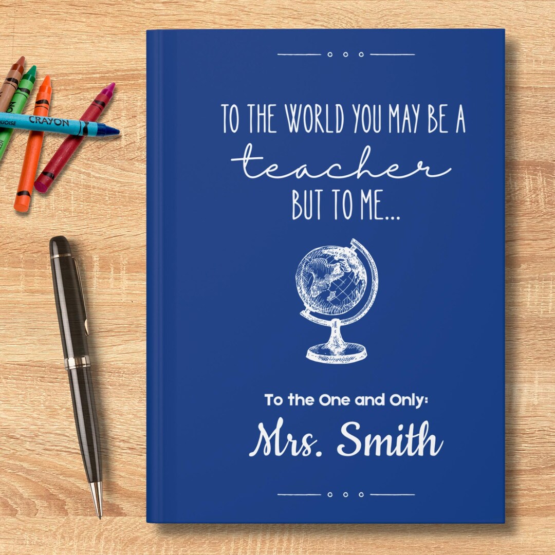 Personalized End of Year Teacher Appreciation Keepsake Journal Gift ...