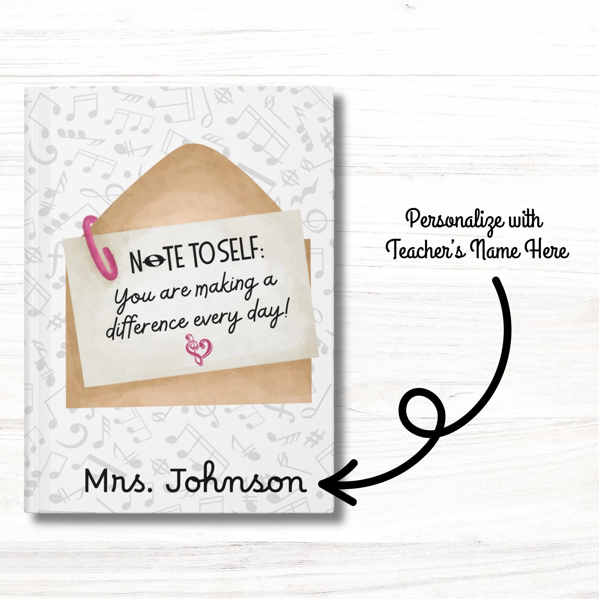 Personalized Journal End of Year Choir Teacher Appreciation Gift ...