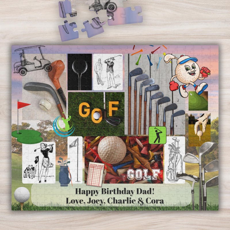 Golf Puzzle for Adults - Etsy