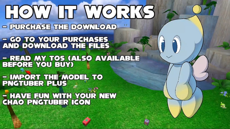 Neutral Chao Pngtuber - Etsy