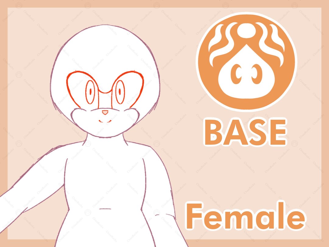 P2U Female Sonic Mobian Base for Character Design - Etsy