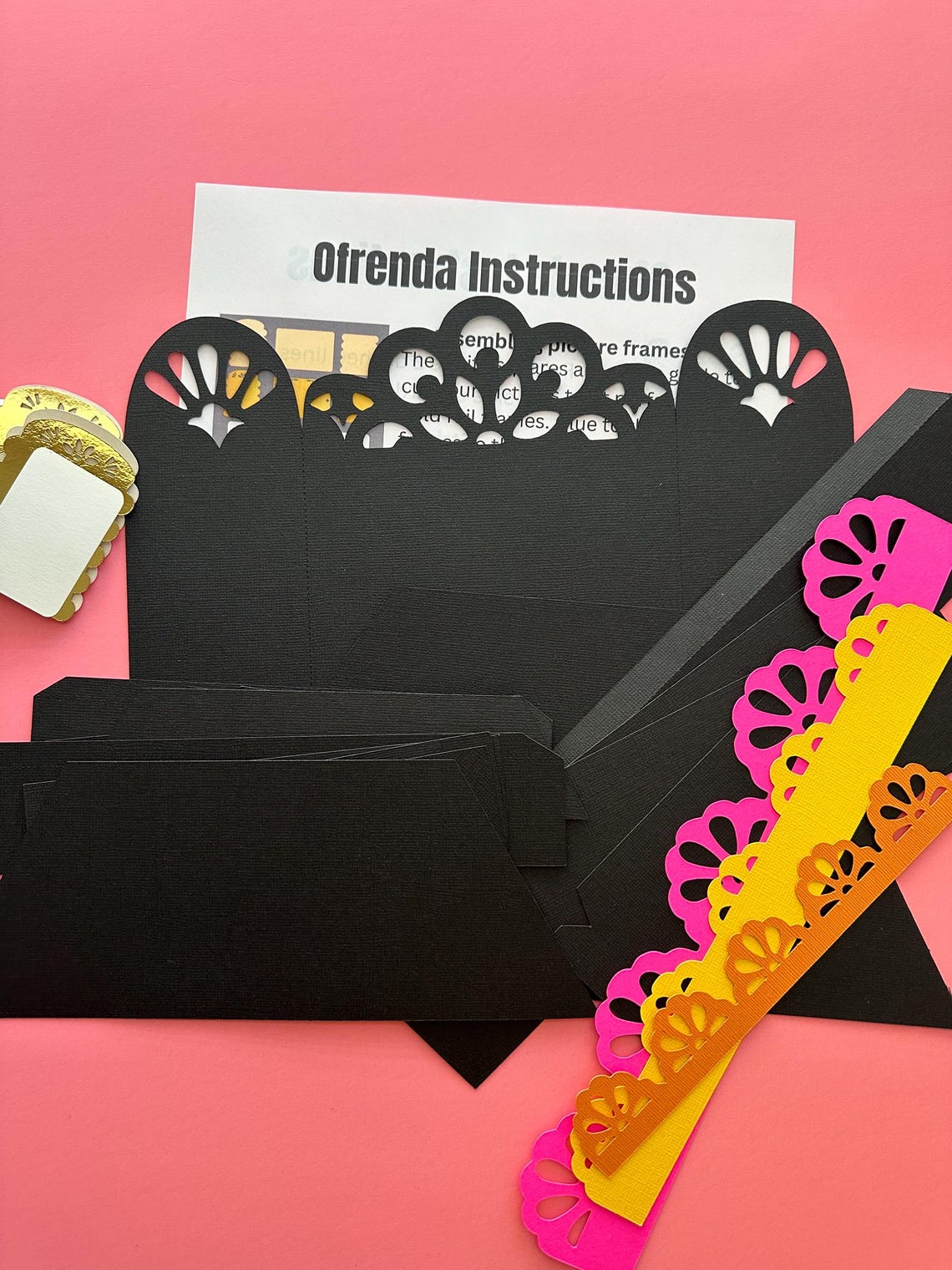 Paper Ofrenda, Dia De Los Muertos Altar, Ofrenda Kit, Day of the Dead ...