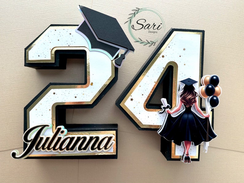 Class of 2024 3D Letters, High School Graduation, College Graduation ...
