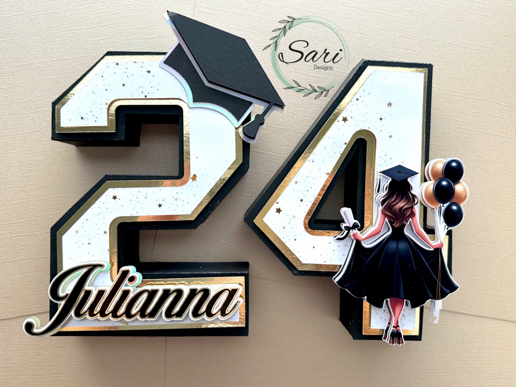 Class of 2024 3D Letters, High School Graduation, College Graduation ...