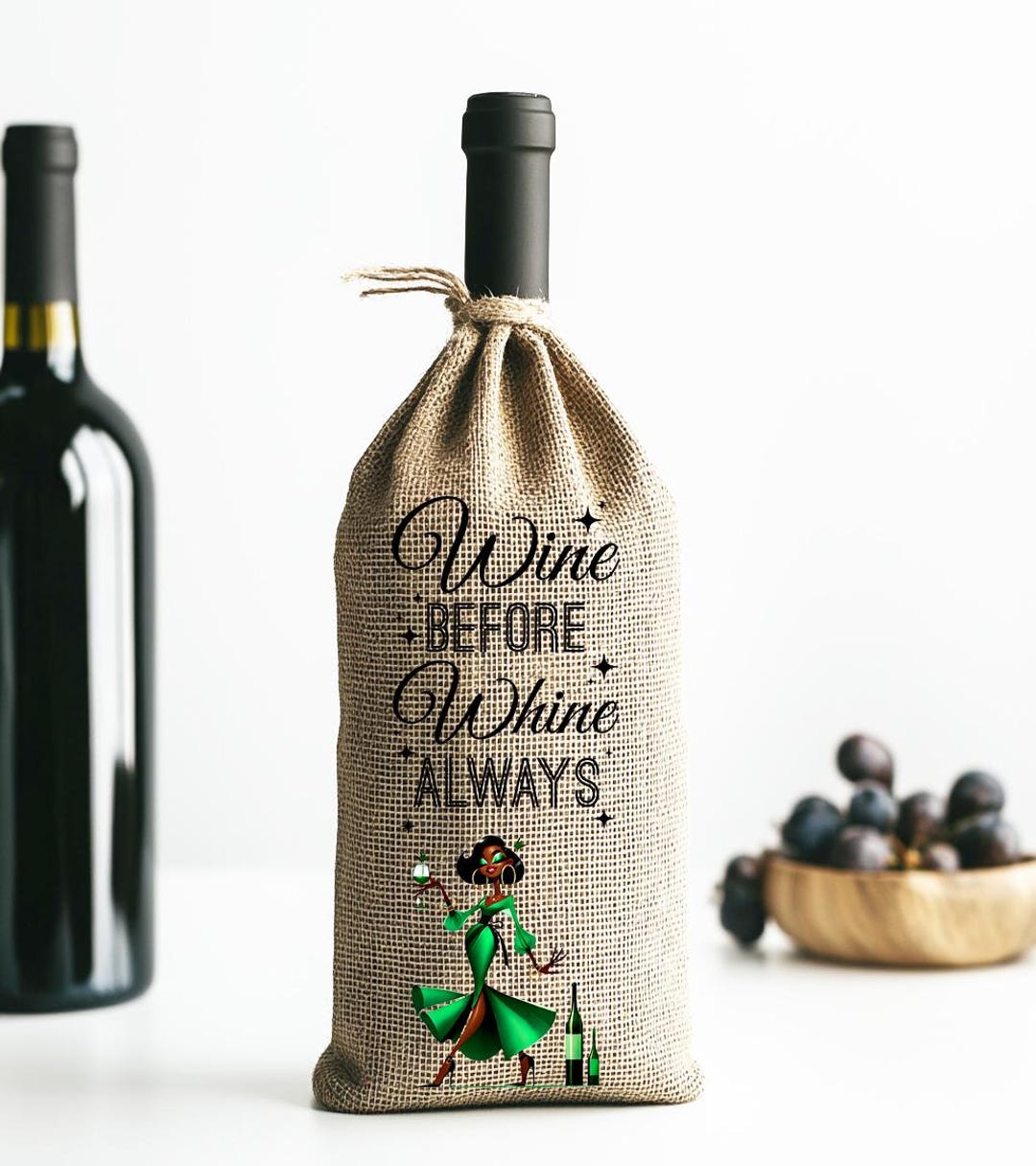 Wine Vibes PNG | Wine Bag Design | Wine Before Whine Always | Digital ...
