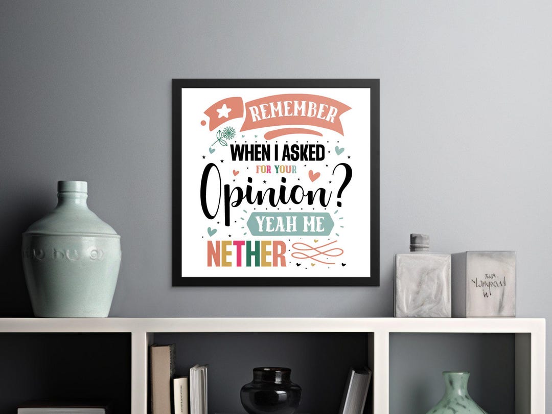Funny Digital Print, Humorous Wall Art, Quirky Home Decor, Sarcastic ...
