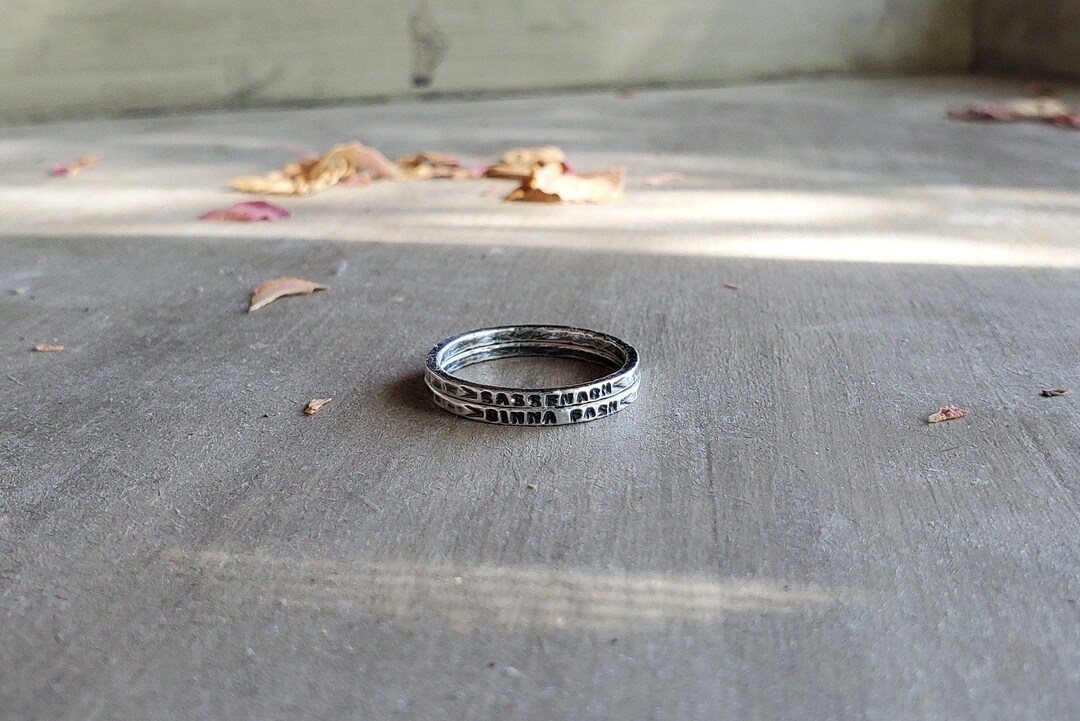 Sassenach Ring,outlander Ring,outlander Jewelry,sassenach,stamped ...