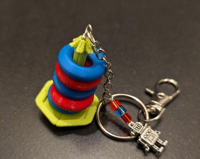 3D Printed VEX VRC High Stakes Mobile Goal and Ring Toy Whit Team ...