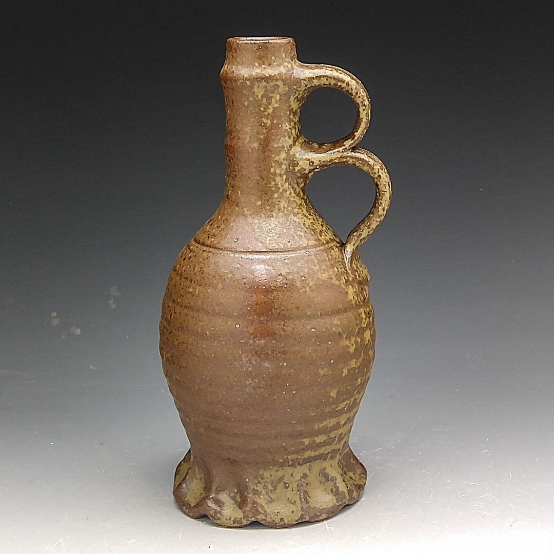Medieval Stoneware Raeren Bottle W/ Two Handles Ready to Ship - Etsy