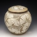 Lidded Funerary Urn With Ginkgo Design - Made to Order - Etsy