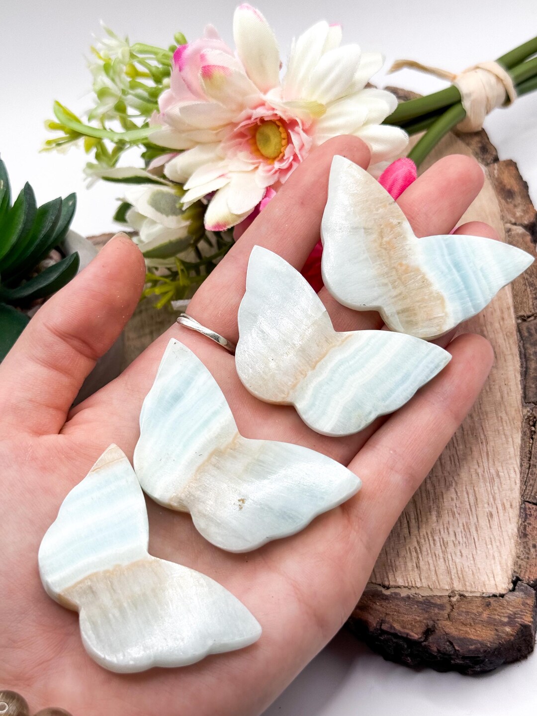 Caribbean Calcite Butterfly Carving - Etsy