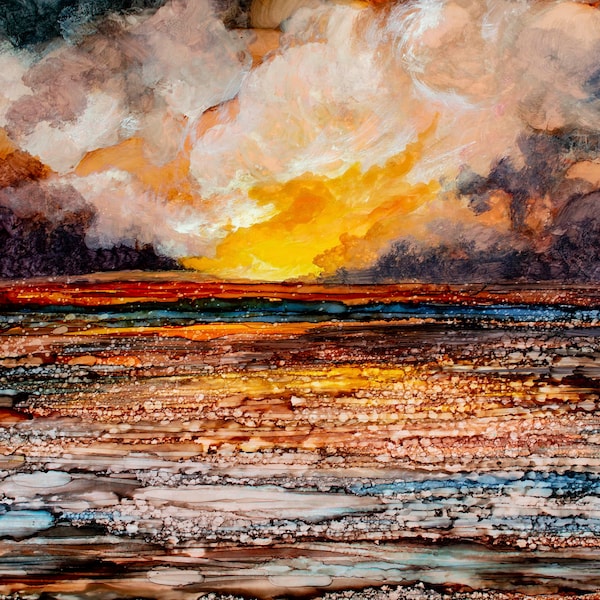 Alcohol Ink Painting - Etsy