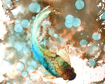 Eternal Dusk: Fine Art Print From Alcohol Ink Painting | Etsy