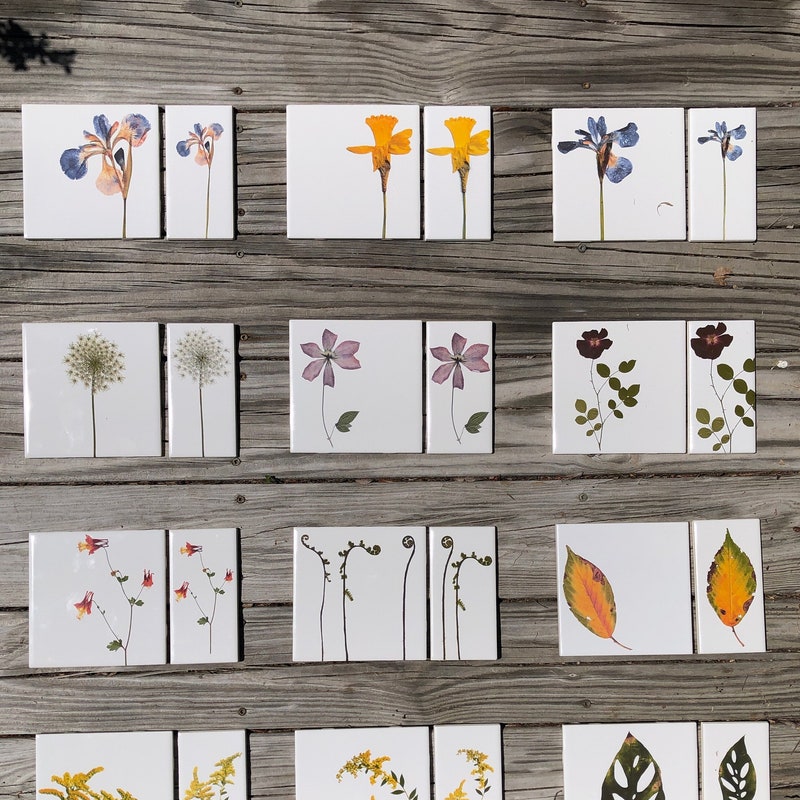 Botanical Tile - Etsy