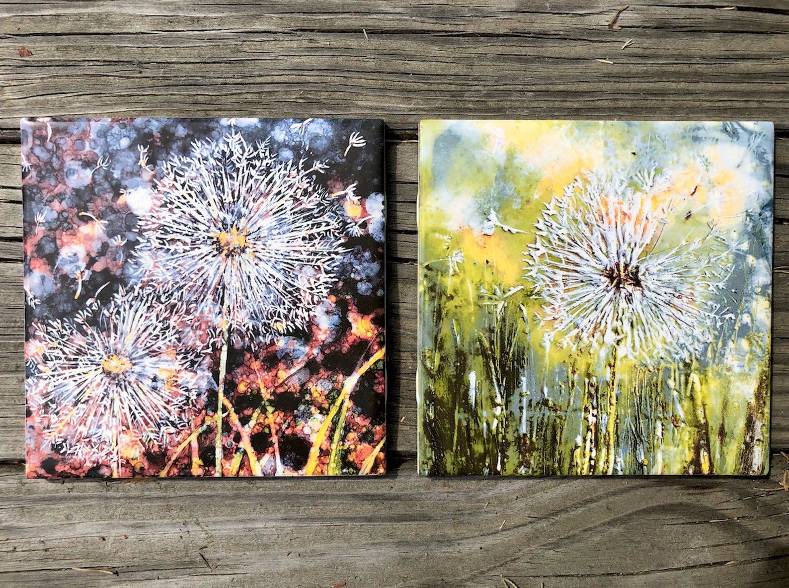 Dandelion Wish Ceramic Tile : Indoor and Outdoor Use - Etsy