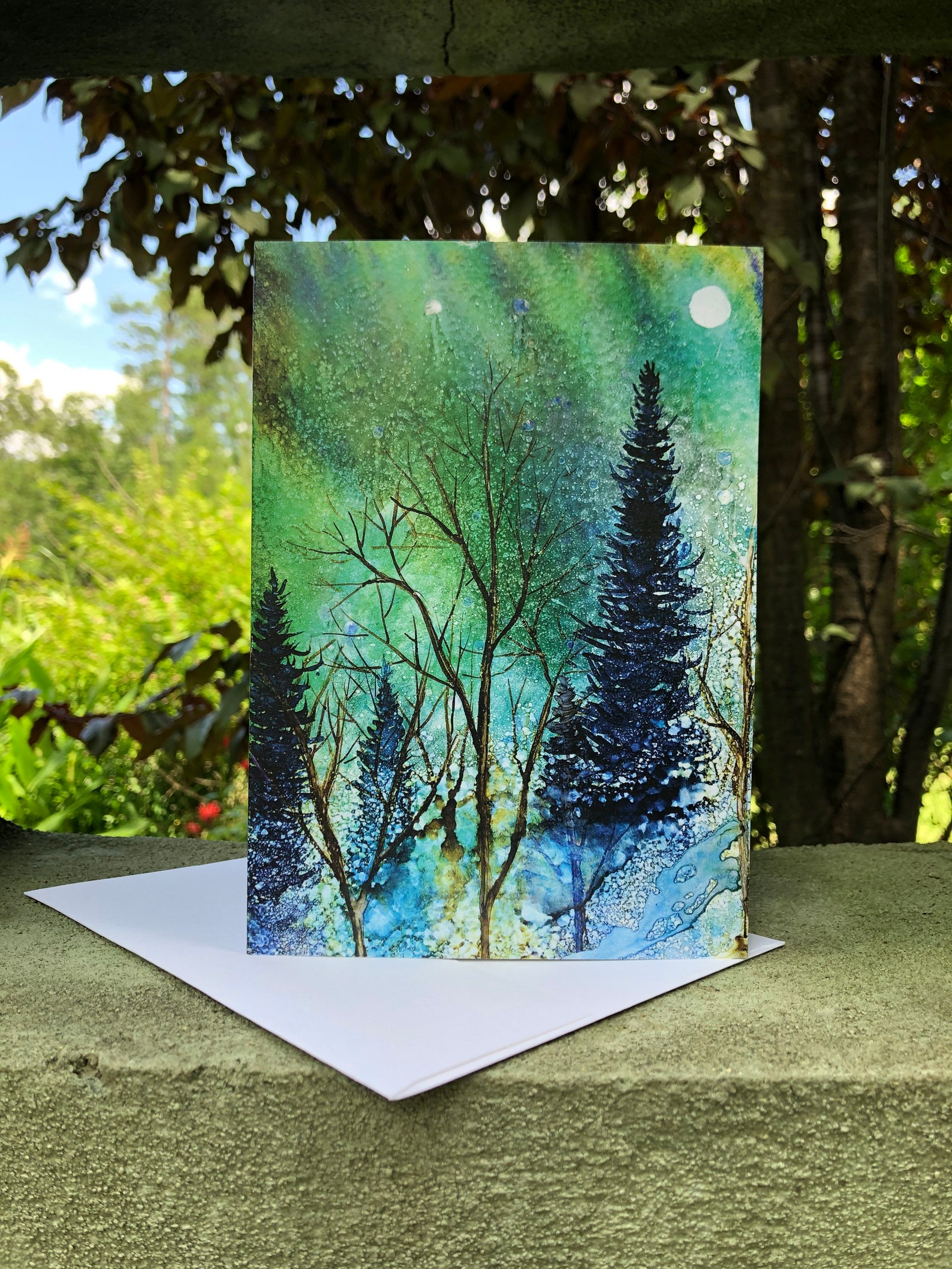 Ethereal Night : Fine Art Greeting Card Northern Lights - Etsy