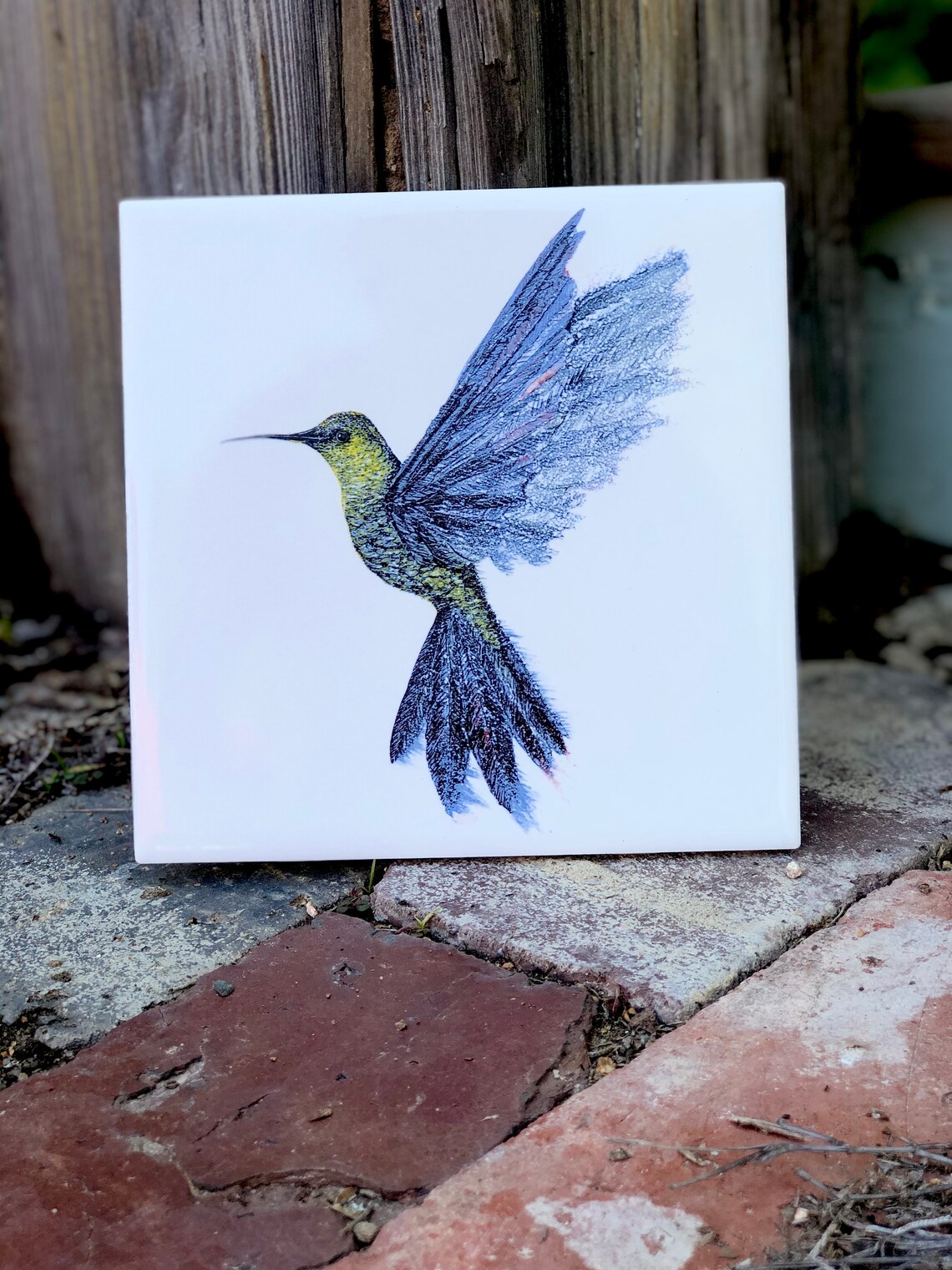 Hummingbird in Flight Ceramic Tiles : Indoor and Outdoor Use ...
