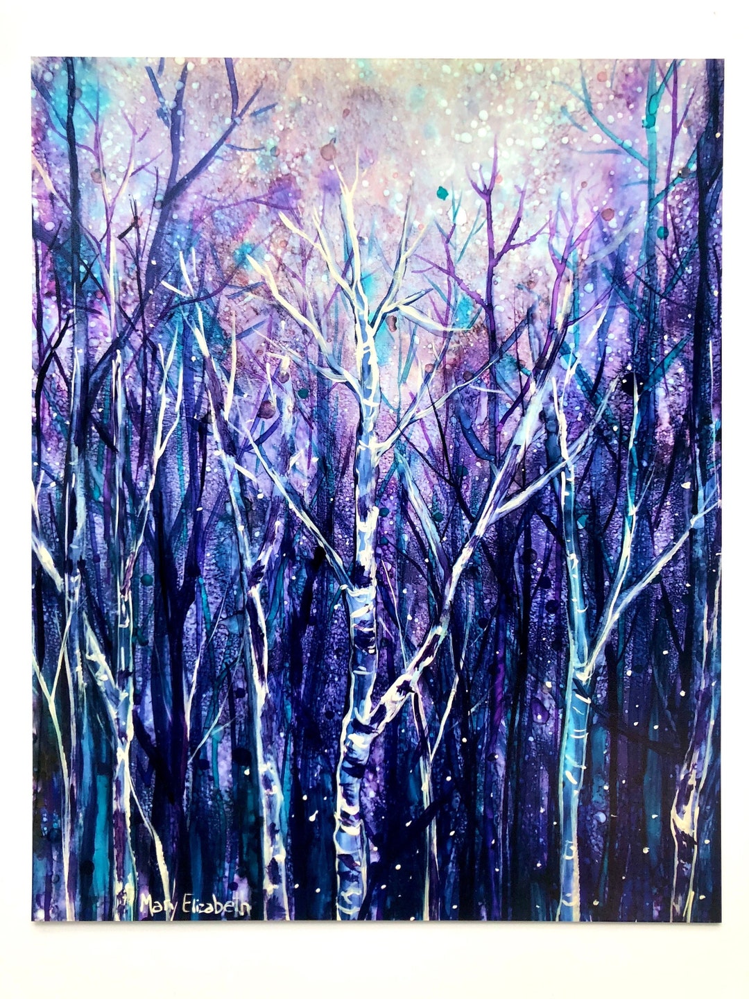 Magical Night : Fine Art Print From Alcohol Ink Painting - Etsy