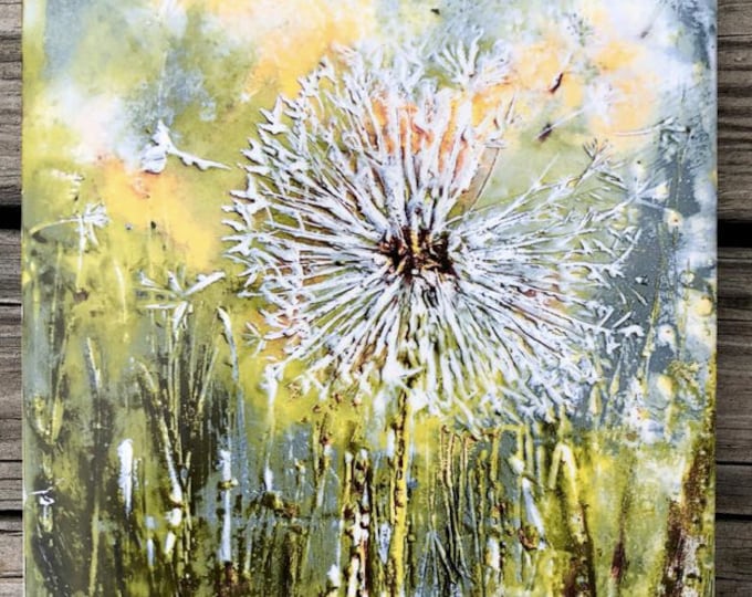 Dandelion Wish Ceramic Tile : Indoor and Outdoor Use - Etsy