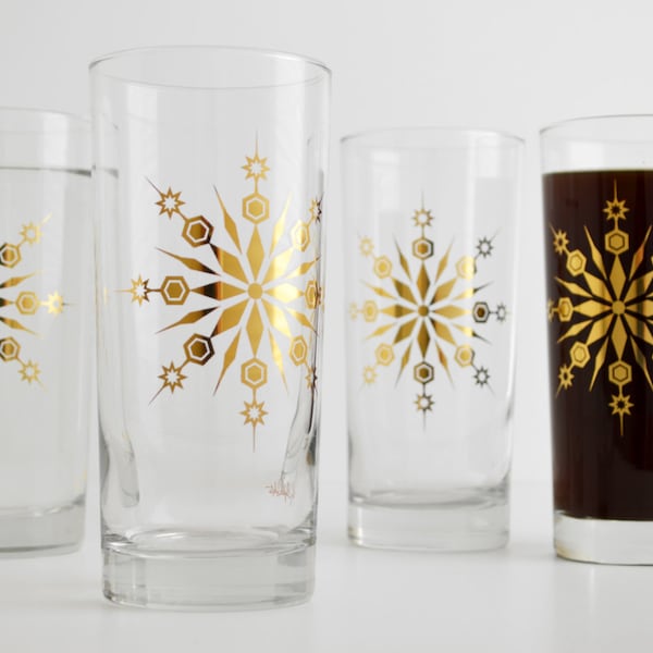Snowflake Glassware - Etsy