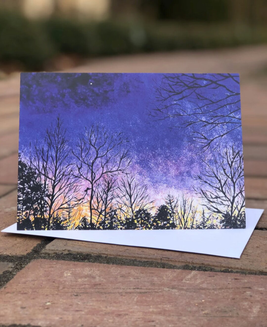 Winter Sunset : Blank Greeting Card - Etsy