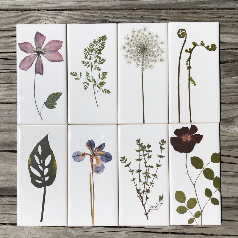 Botanical Tile - Etsy