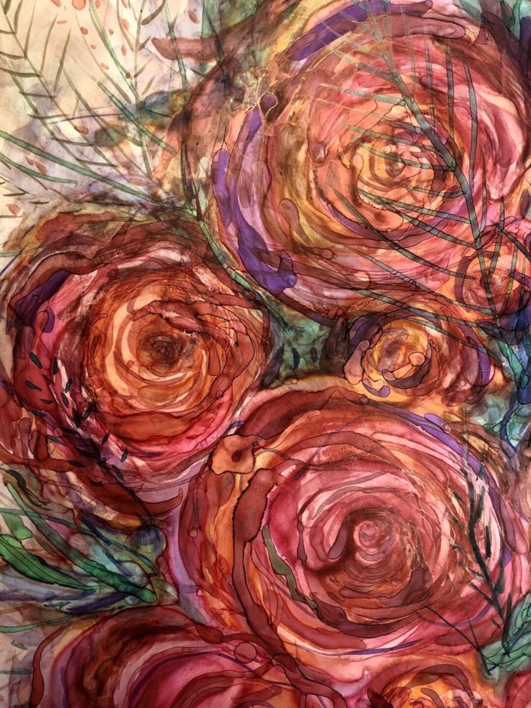 Pink Roses: Fine Art Print - Etsy