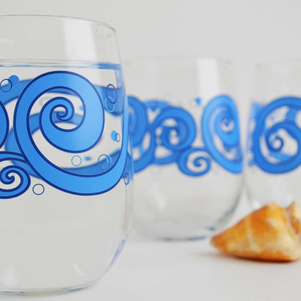 Beach Glassware - Etsy