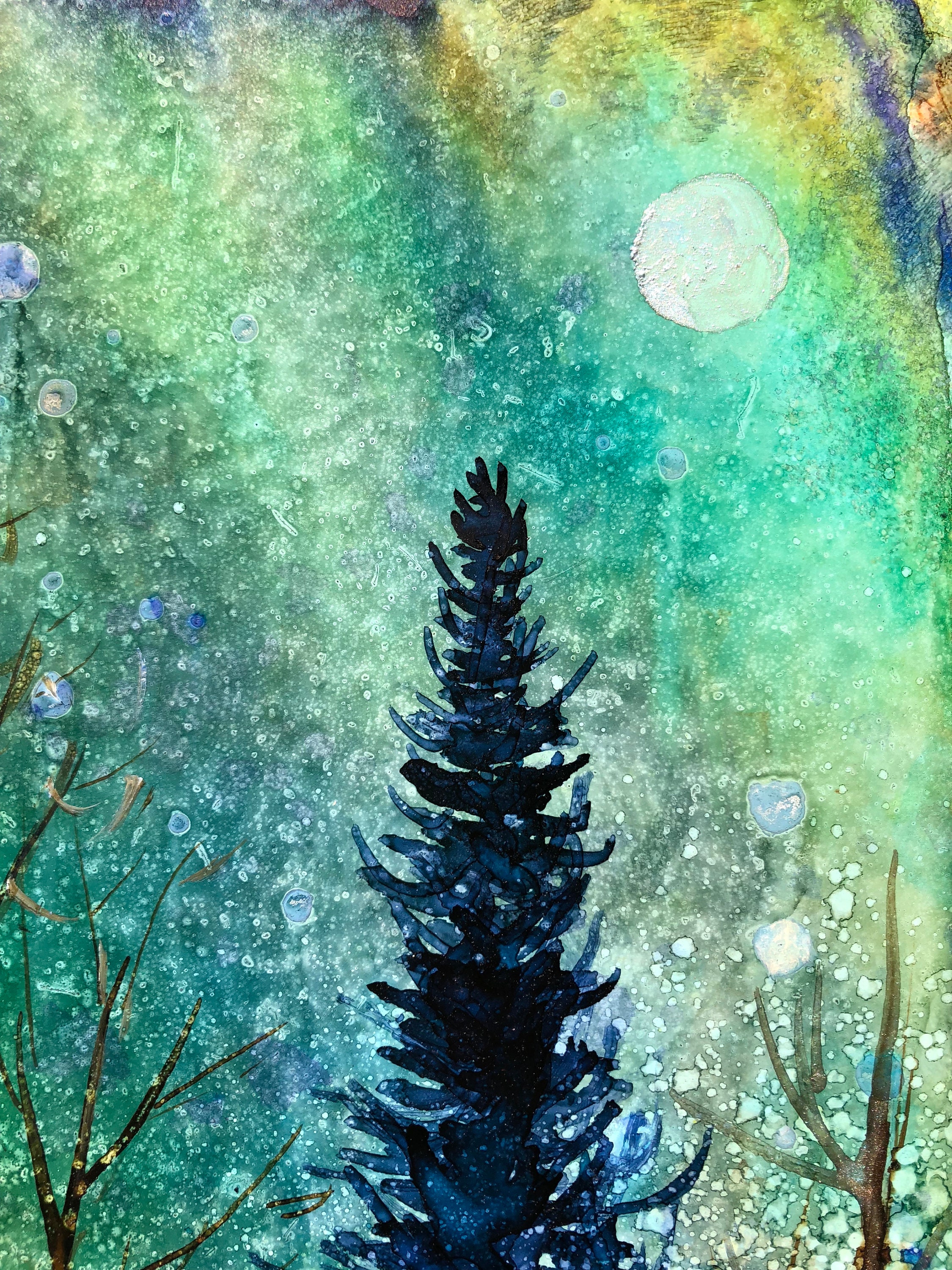 Ethereal Night: Fine Art Print From Alcohol Ink Painting - Etsy