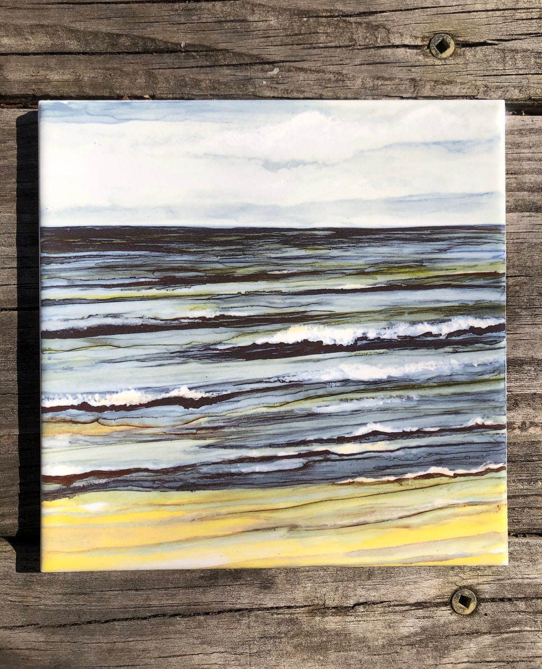 Calm Seas Ceramic Tile : Indoor and Outdoor Use, Decorative Tiles - Etsy