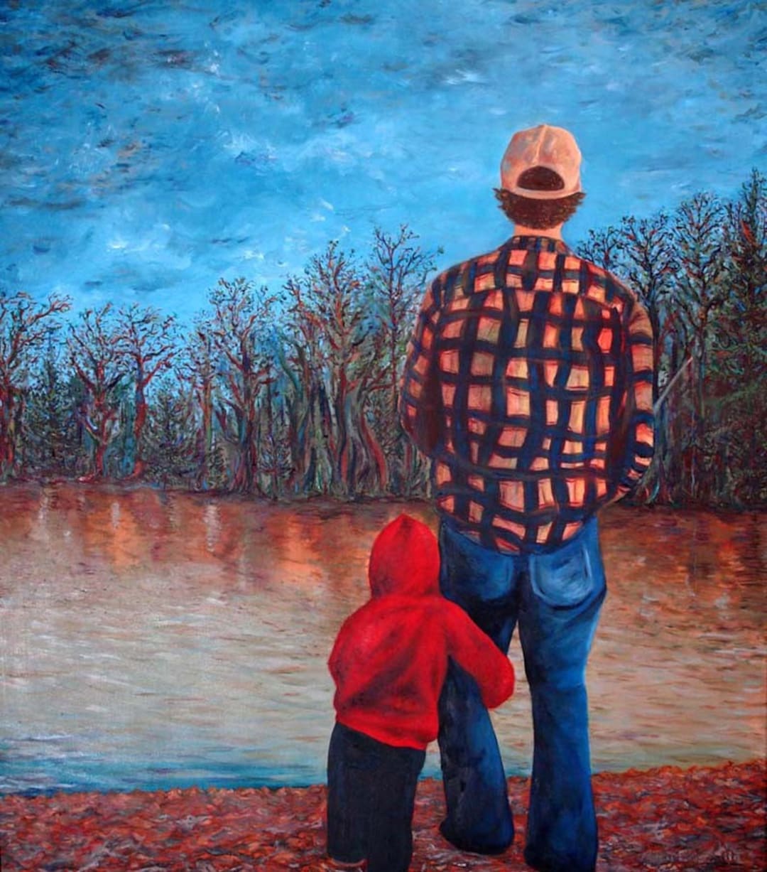Me and Dad : Fine Art Print - Etsy