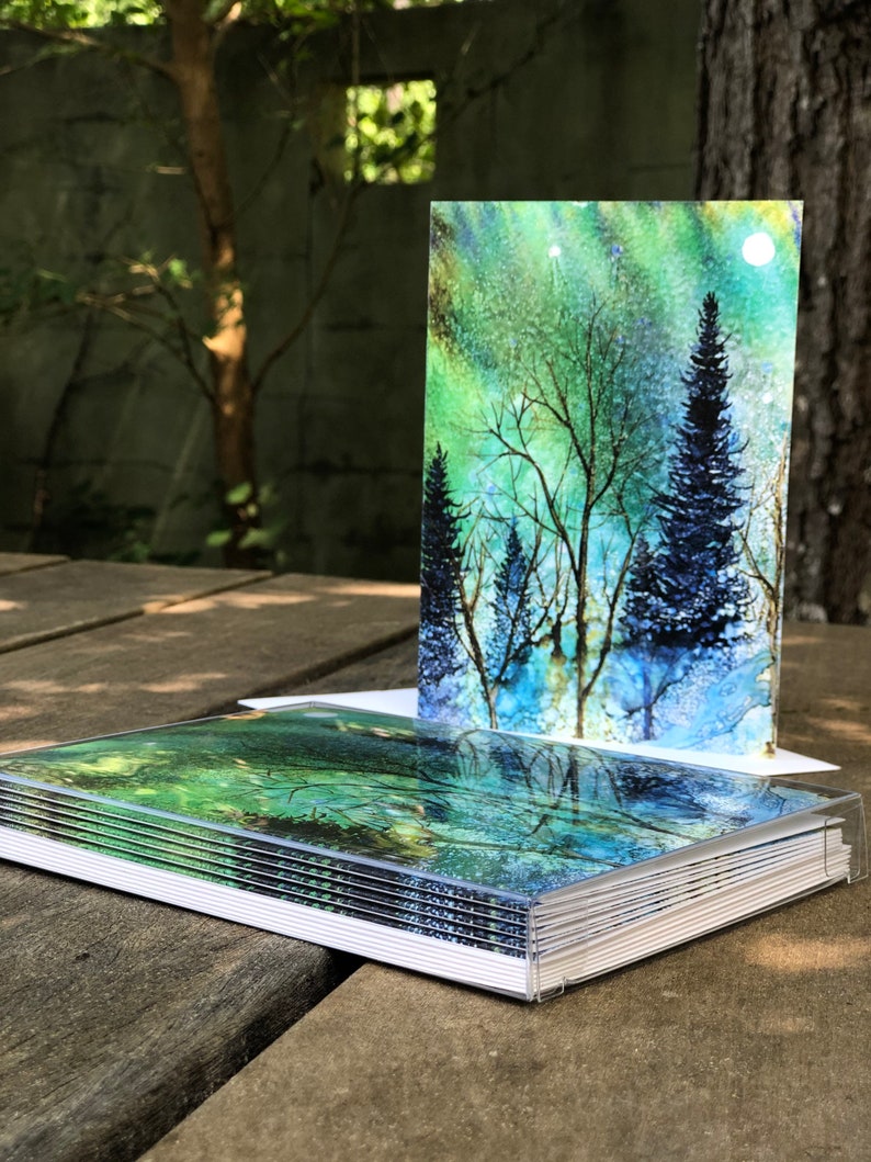 Ethereal Night : Fine Art Greeting Card Northern Lights - Etsy