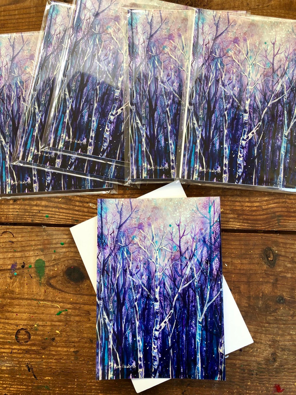 Magical Night : Fine Art Print From Alcohol Ink Painting - Etsy