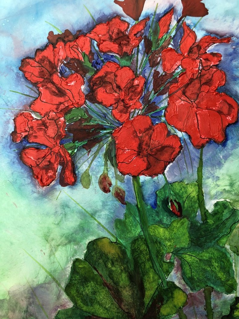 Geraniums : Fine Art Botanical Print - Etsy
