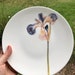 Pressed White Iris Plates Floral Decor Pressed Flower - Etsy